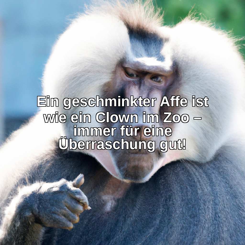 Geschminkter Affe: Kreative Verwandlung für Events – dedicatedto.at